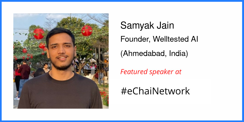 Samyak Jain — eChai Ventures