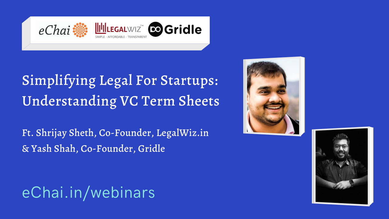 Understanding VC Term Sheets ft. Shrijay (LegalWiz.in) Yash (ClientJoy ...