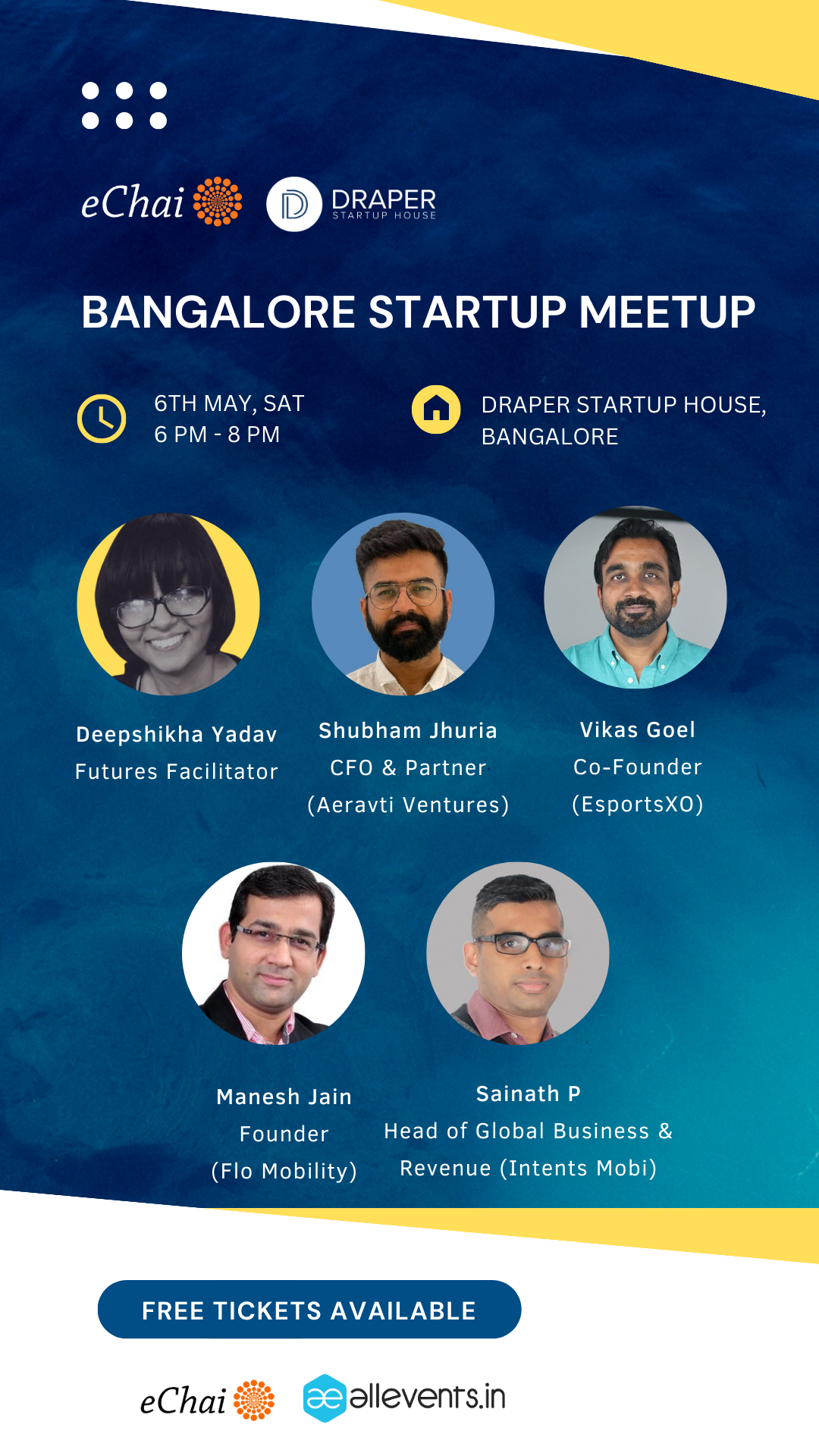 Bangalore Startup Meetup — eChai Ventures